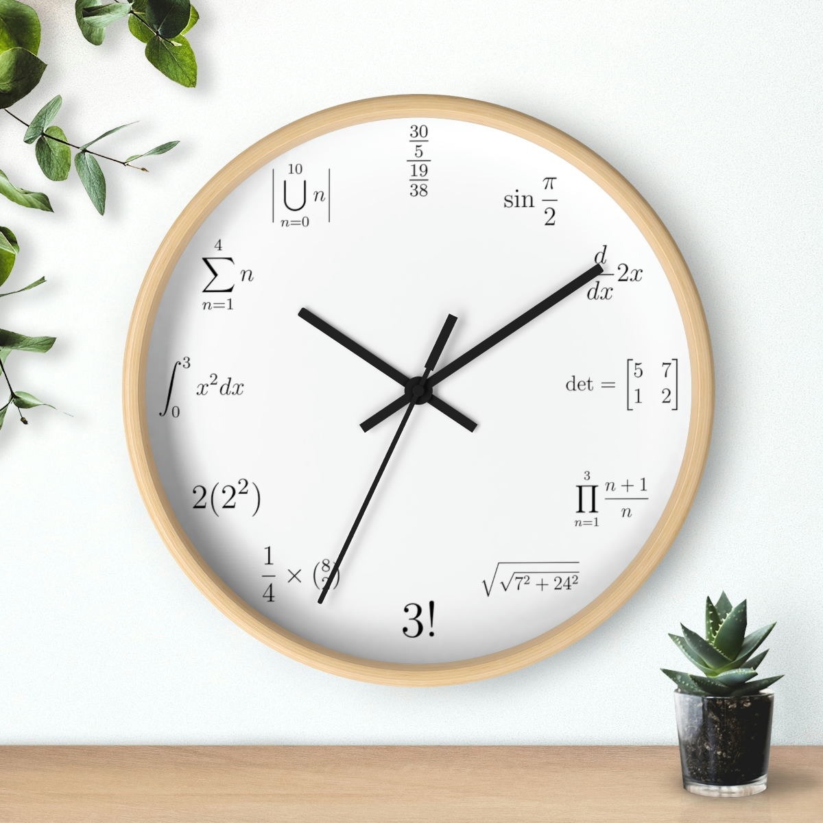 Math Wall clock - Minute Math