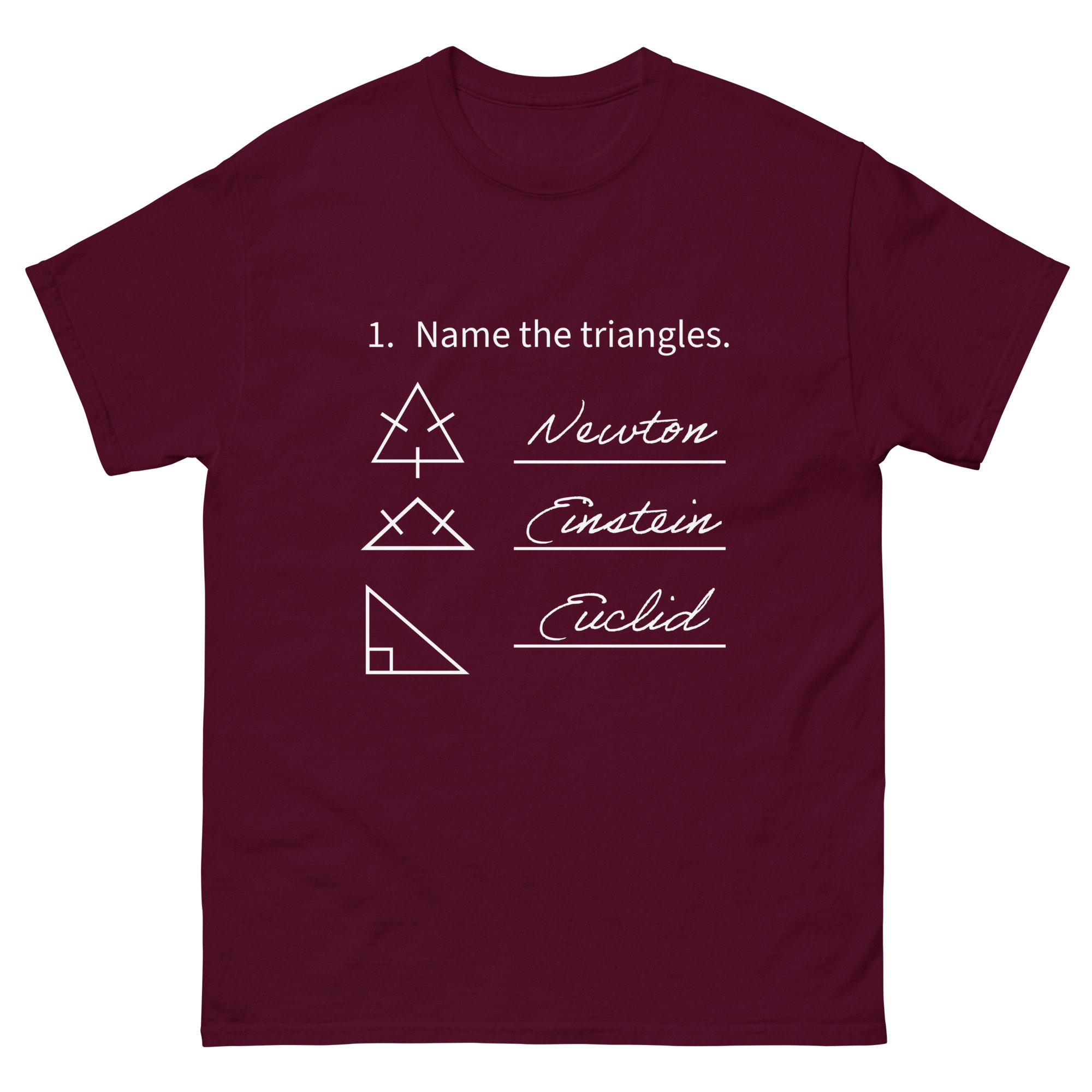 Name the Triangles T-Shirt - Minute Math